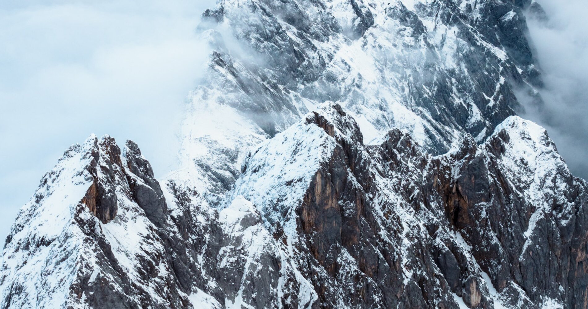 The Zugspitze - high above the clouds near Garmisch-Partenkirchen